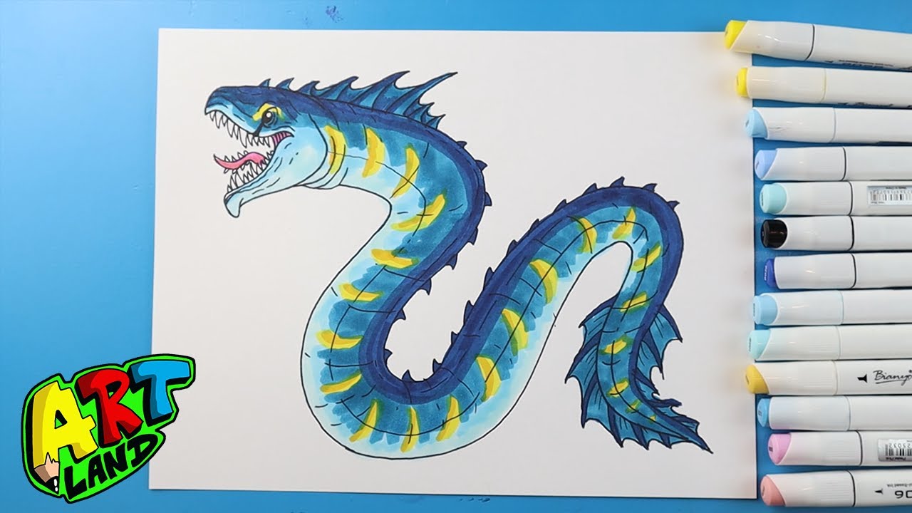 How to Draw a Drownviper | Godzilla x Kong - YouTube