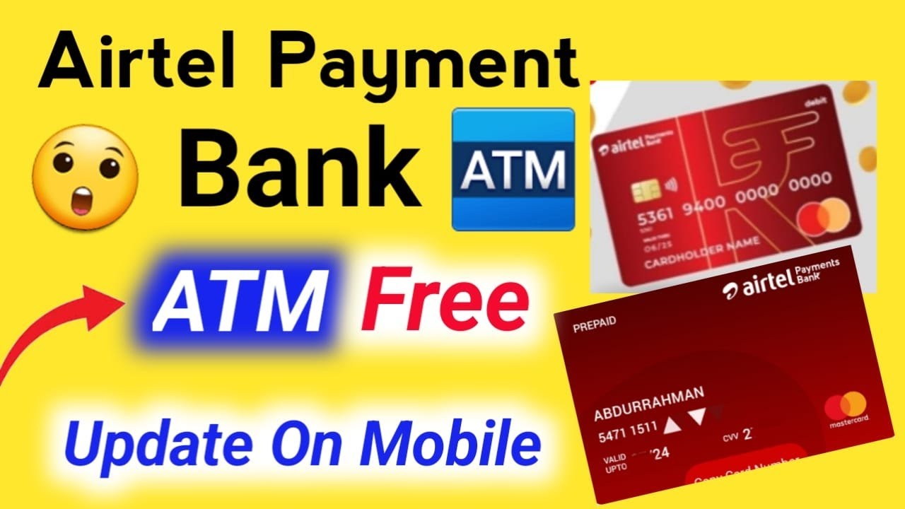 Airtel Payment Bank ATM Apply Full Process😲 Airtel Payment Bank Debit ...