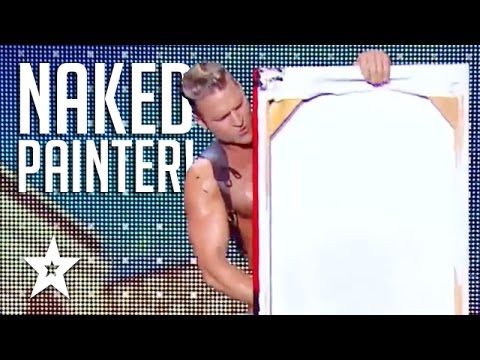 The Naked Painter Shows Off His Huge... Talent | Got Talent Global