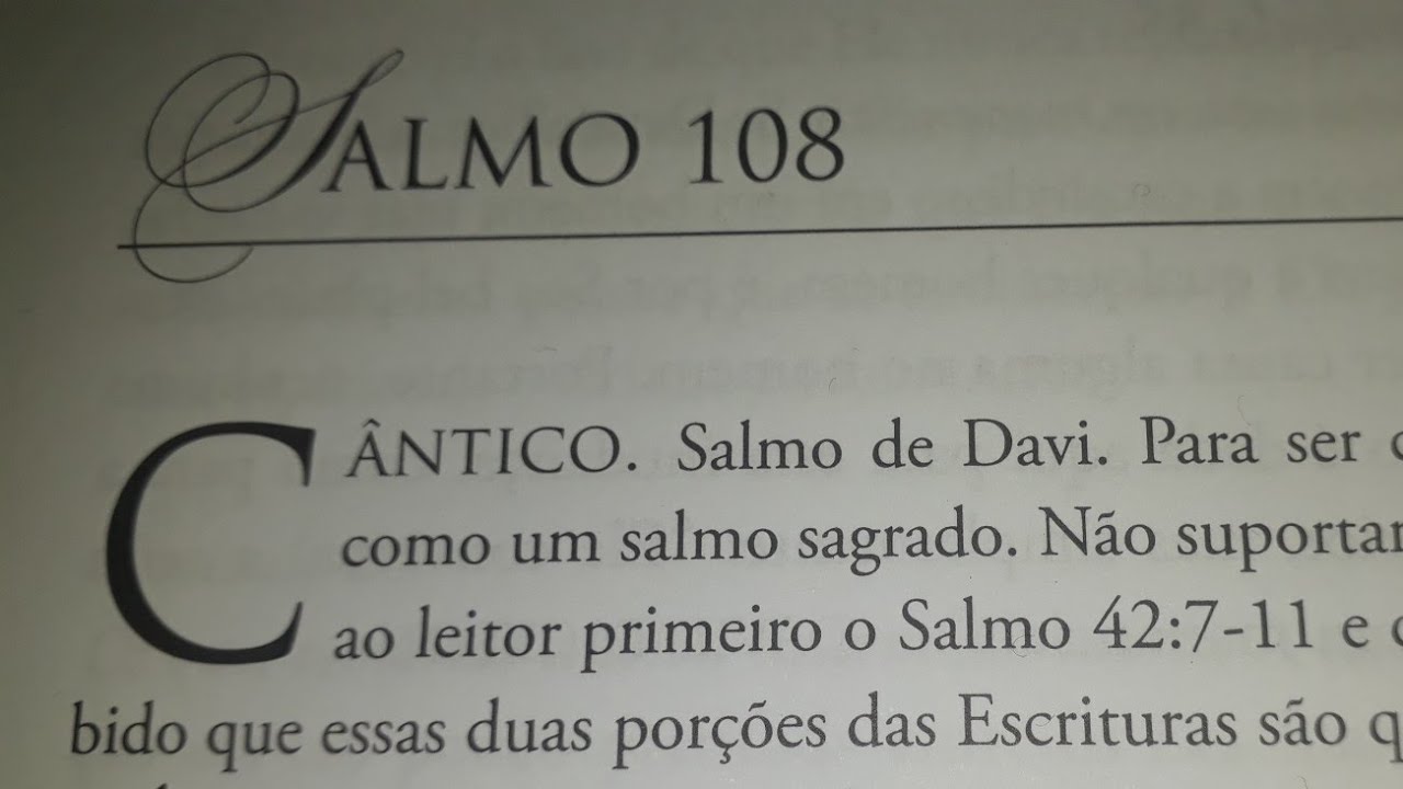 Salmo 108 | O tesouro de Davi | Charles H. Spurgeon - YouTube
