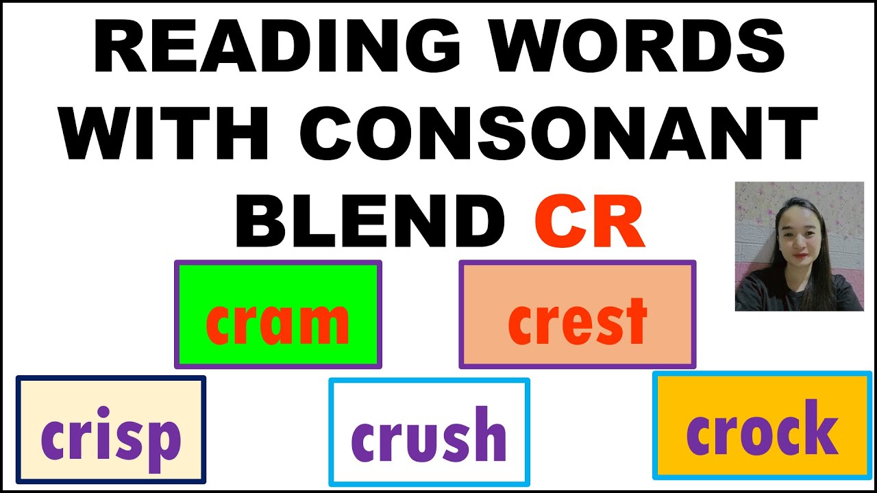 Read and Write Words with Consonant Blend CR | Beginning Reading ...