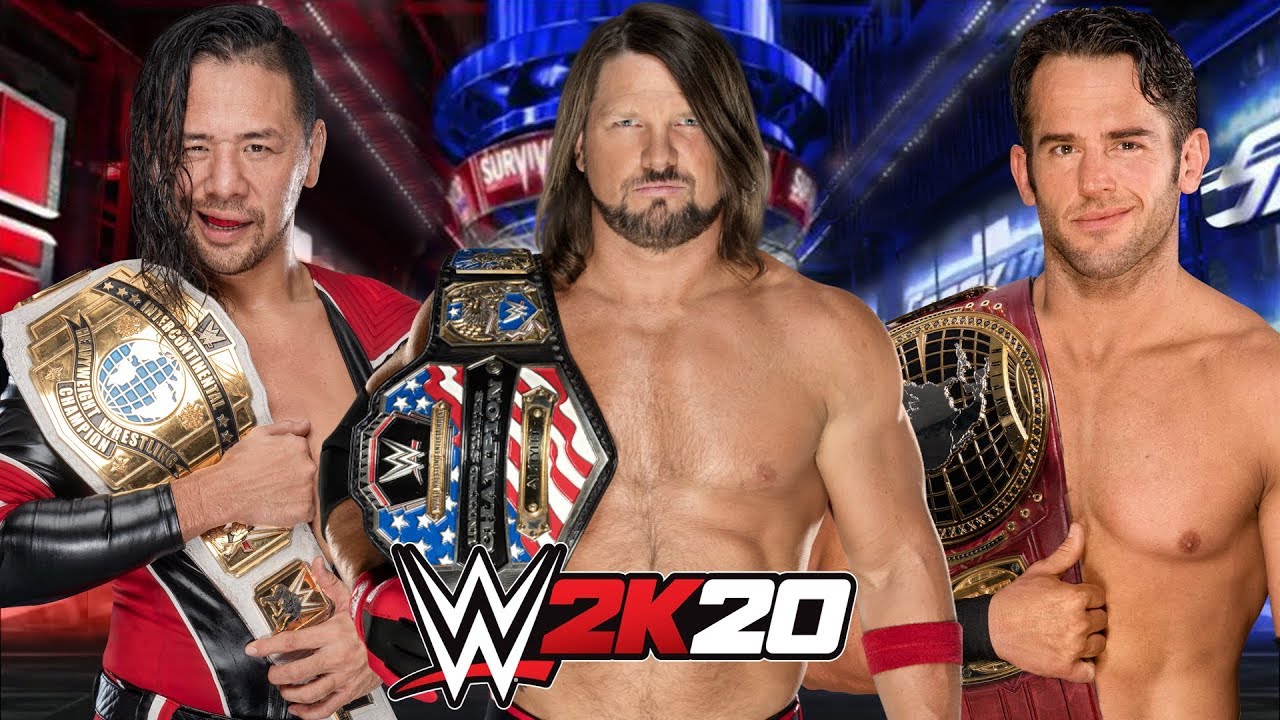 *WWE 2K20* AJ STYLES vs SHINSUKE NAKAMURA vs RODERICK STRONG - YouTube