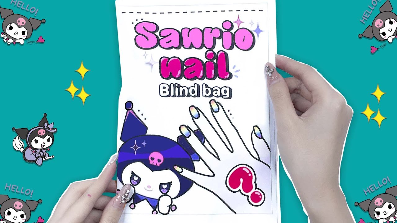 [ Paper Diy ] Sanrio Nail Blind Bag |Unboxing Compilation 블라인드백 #Roblox #BlindBag #asmr - YouTube