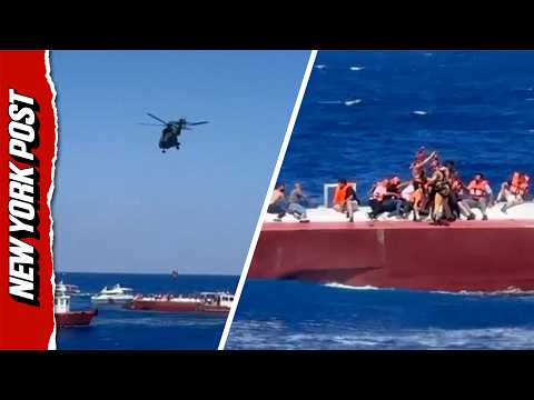 Heart-Stopping Rescue Saves Capsized Ship Passengers Off Cyprus
