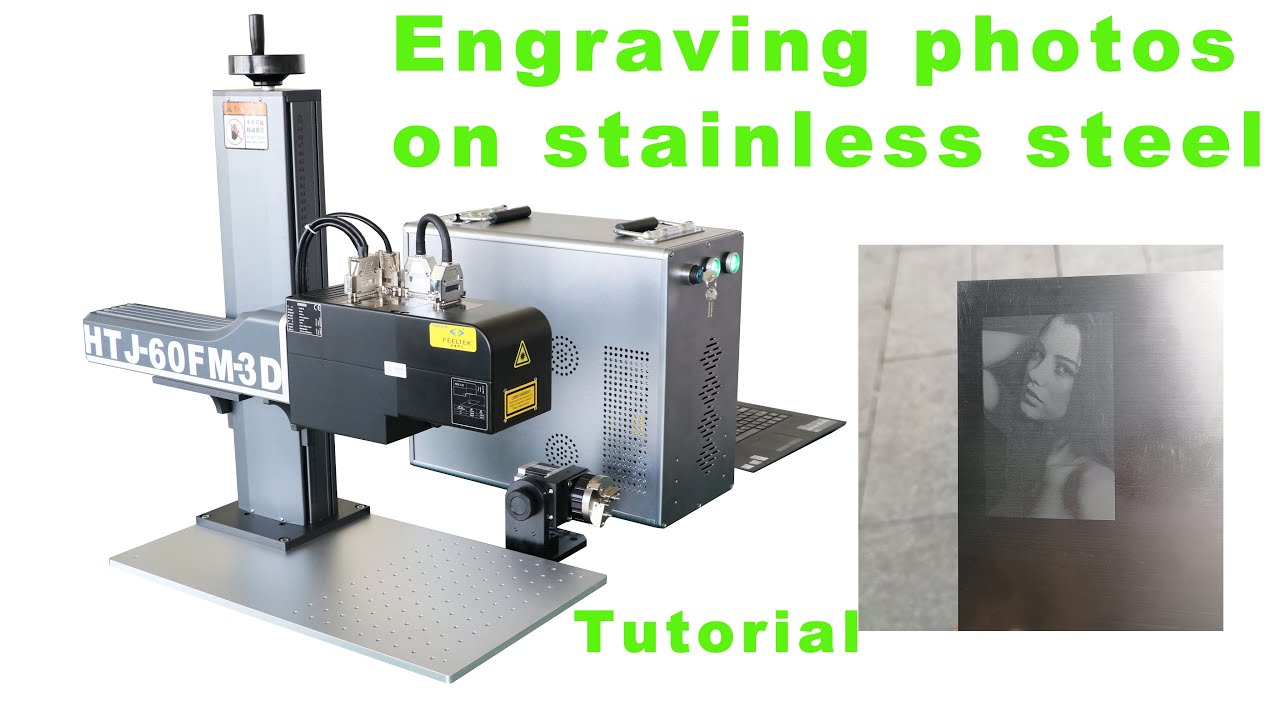 How to engraving photo / pictures on stainless steel by laser marking ...