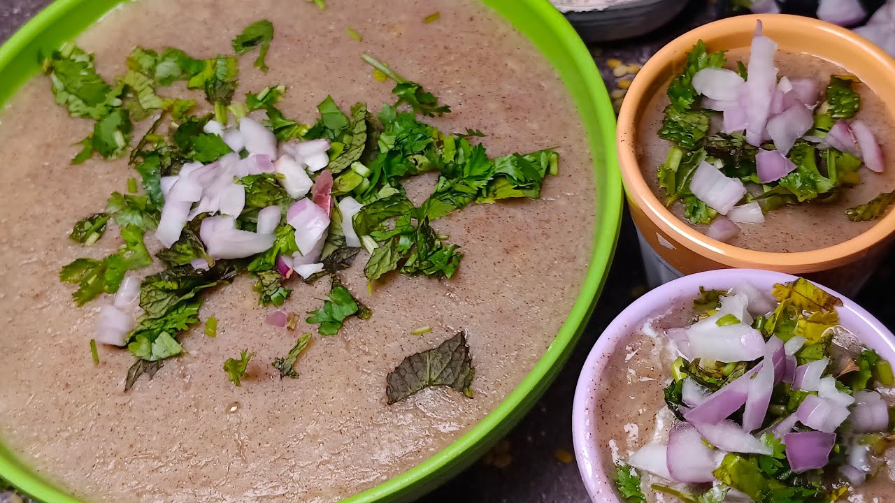 Moong dal and ragi malt Java for healthy and cool summer drink for easy ...