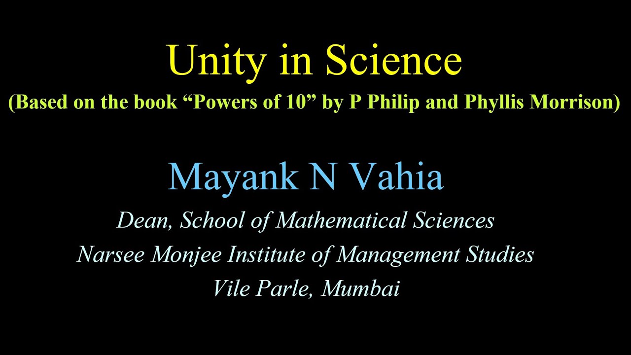 Unity of Science - YouTube