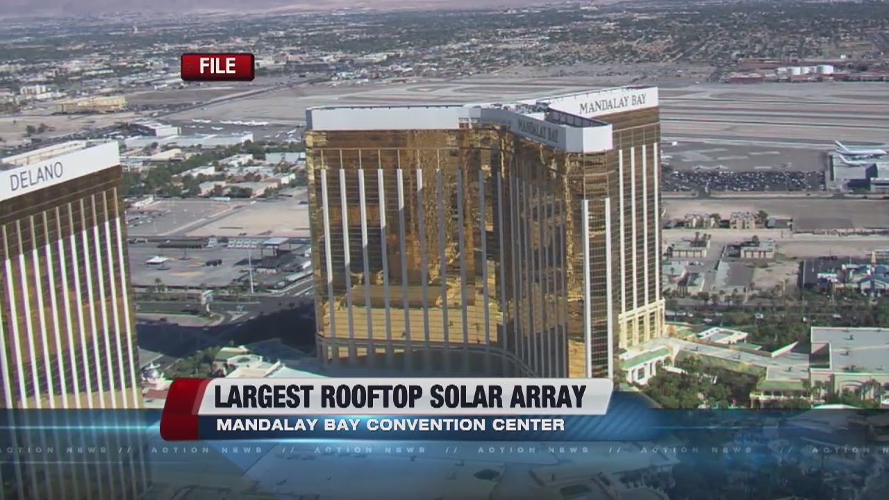 MGM claims 'largest' US rooftop solar array - YouTube