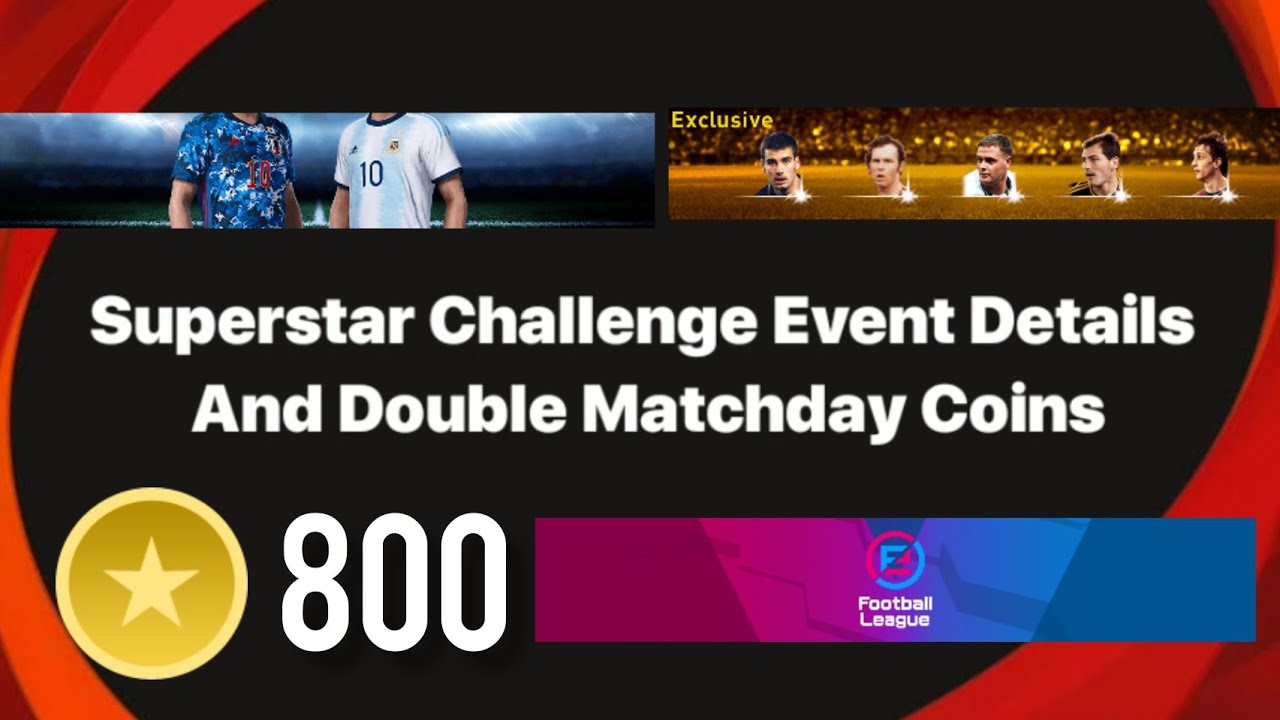 Detail Superstar challenge & matchday double coin pes 2021 mobile - YouTube