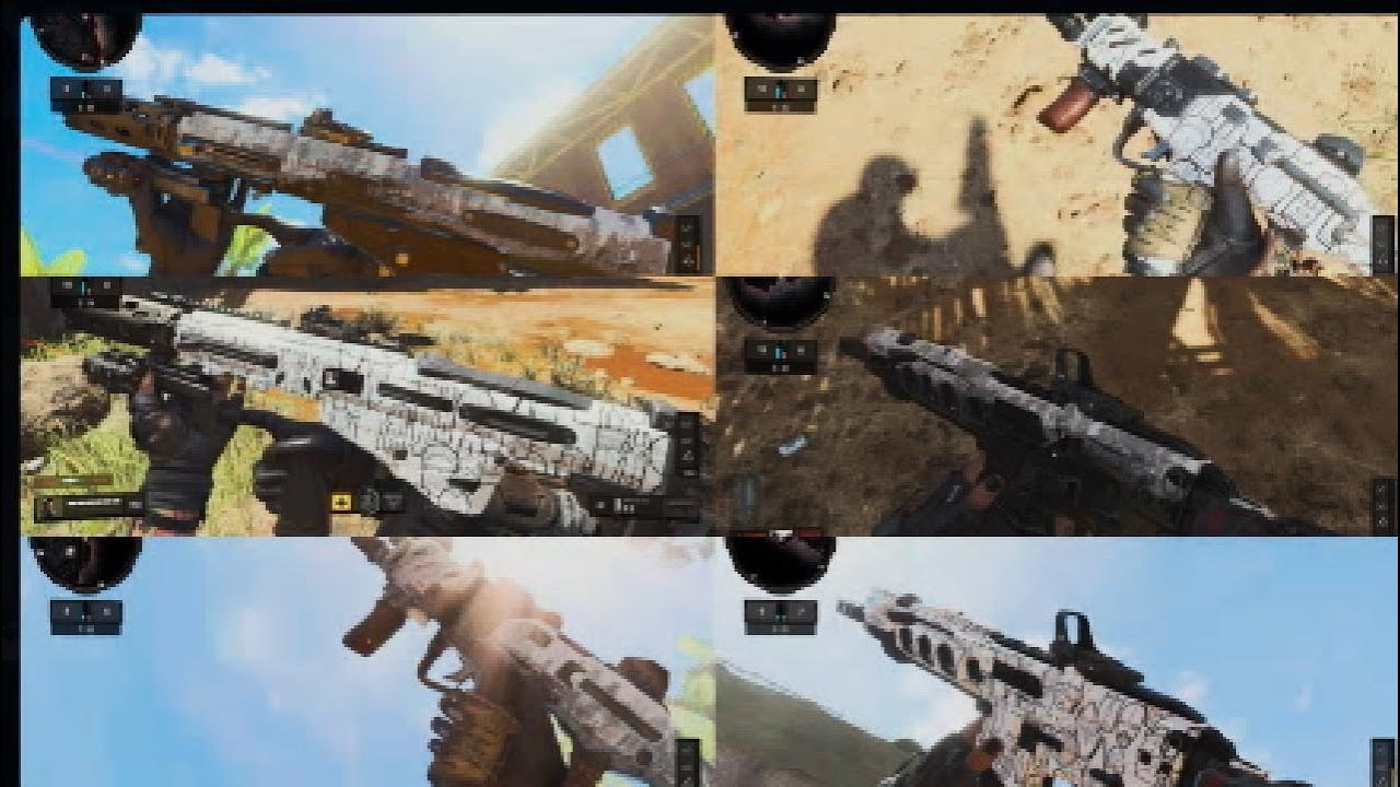 D-DAY & Masked Glitched Camo Showcase *No Recoil* (COD BO4) - YouTube
