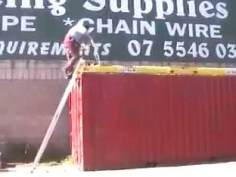 ISO TRAM™ - Shipping Container Safety System - With Pull-down Ladder ...