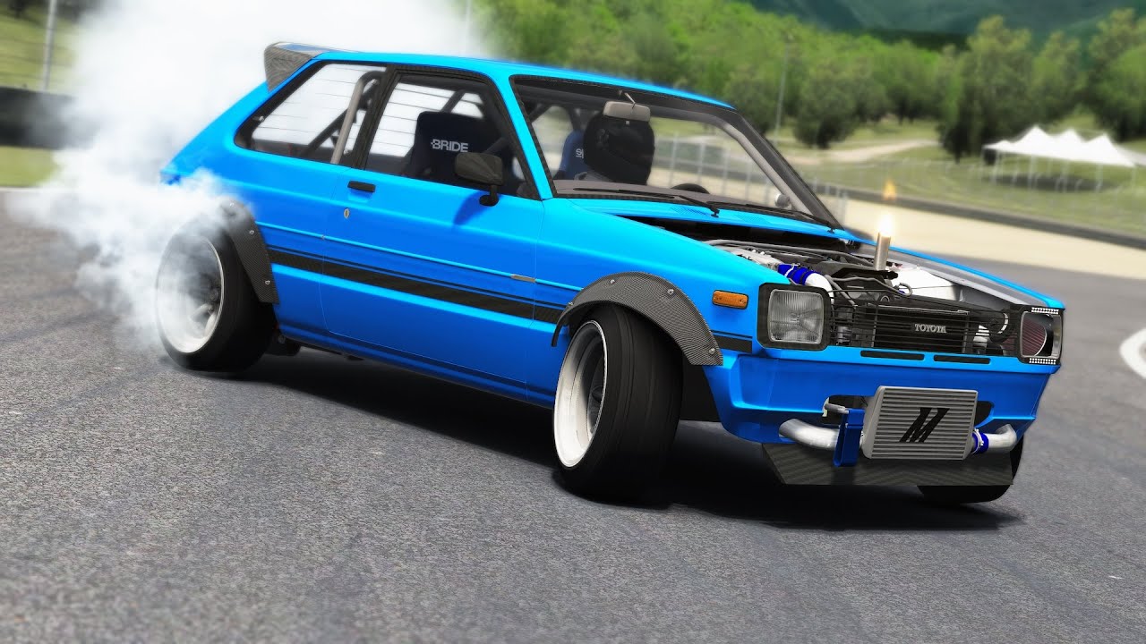 Assetto Corsa - Kas Starlet KP60 SR20 - YouTube