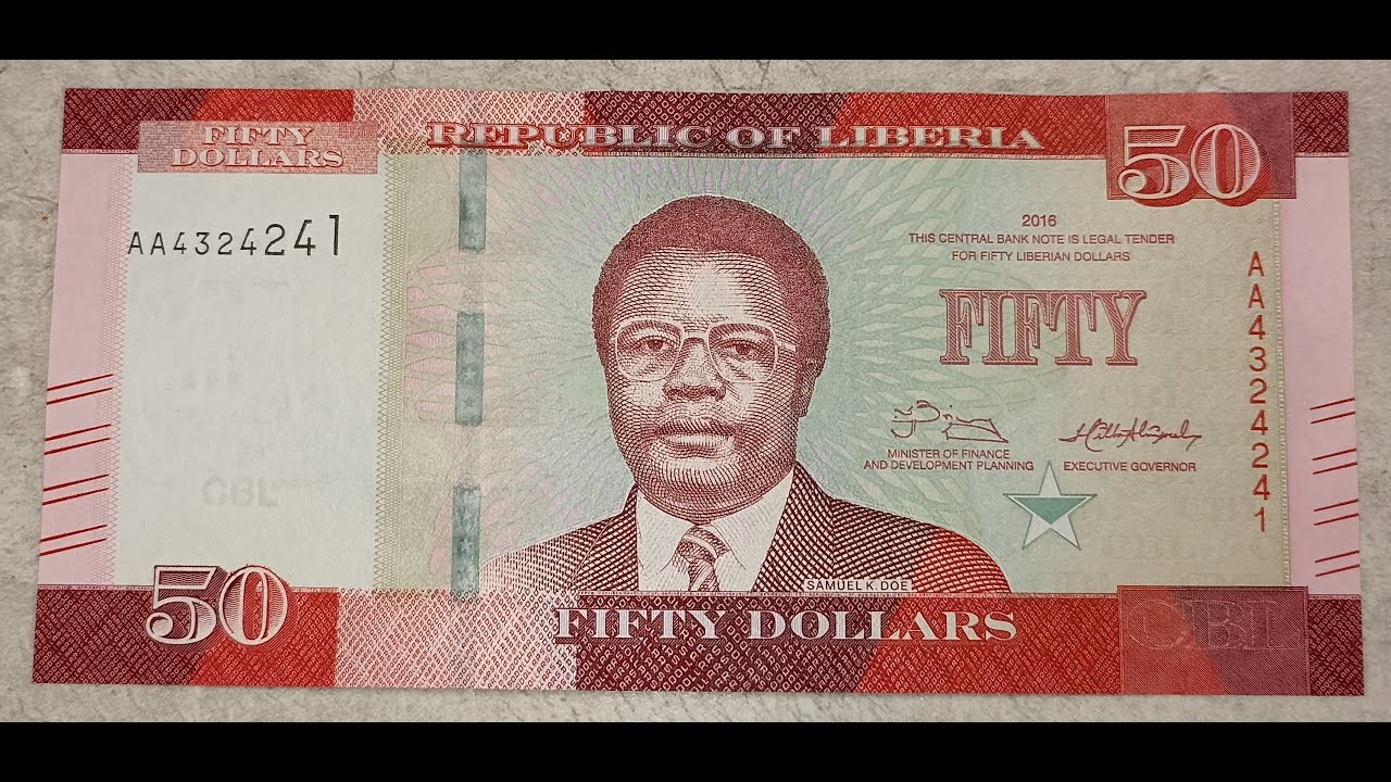 LIBERIA - 50 - DOLLARS - 2016 - BANKNOTES - COLLECTING - FIAT CURRENCY ...