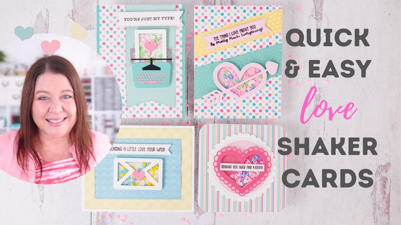 Shaker Cards for Beginners - Quick and Easy Valentine Shaker Card Kit ...