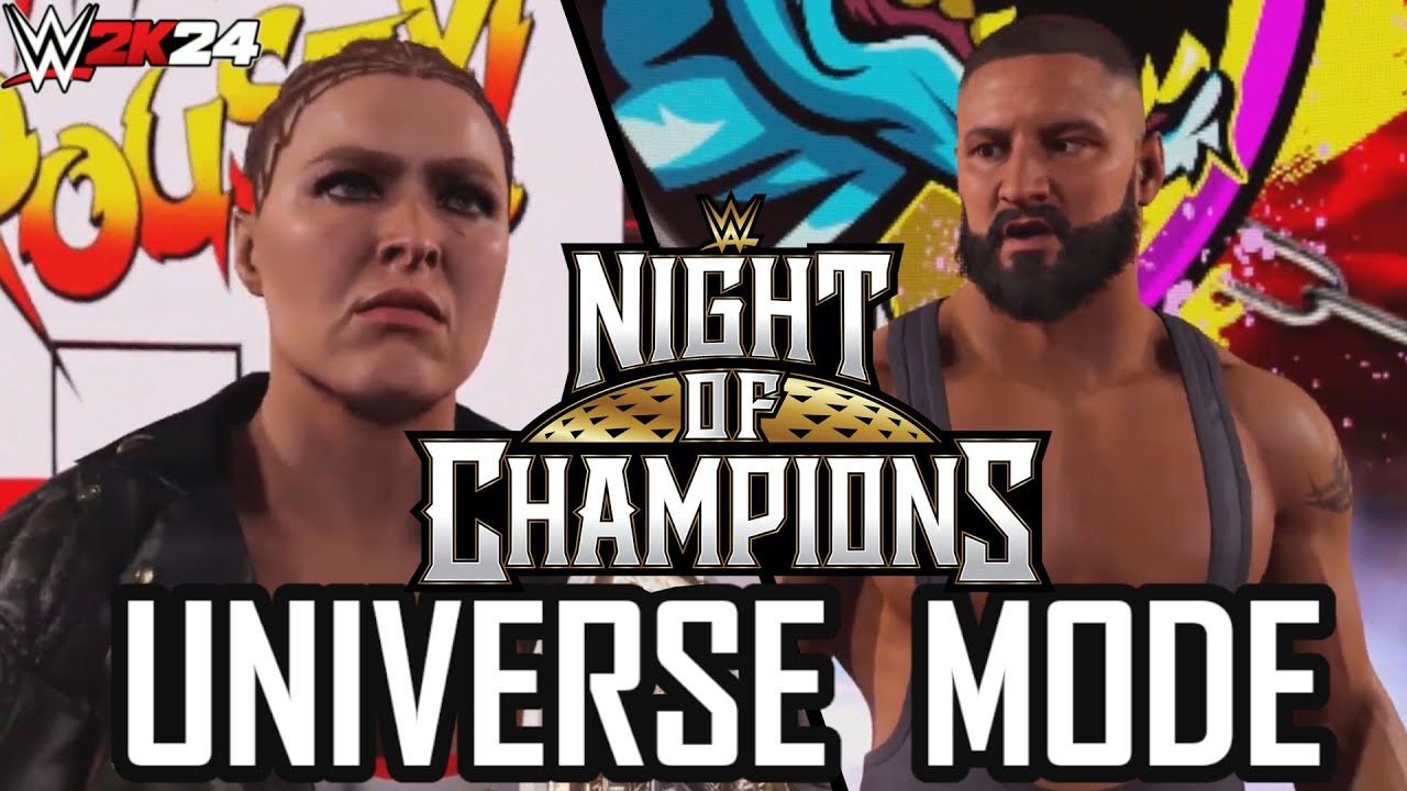 WWE2K24 UNIVERSE MODE #12 NIGHT OF CHAMPIONS 1/2 - YouTube