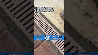 We solved two problems at ones, pavers are secure and water drains better than any drain we’ve found