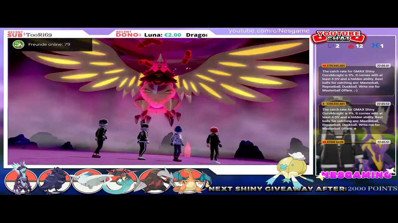 Free SHINY GMAX CORVIKNIGHT (& MORE) HOSTING - Pokémon Sword & Shield ...