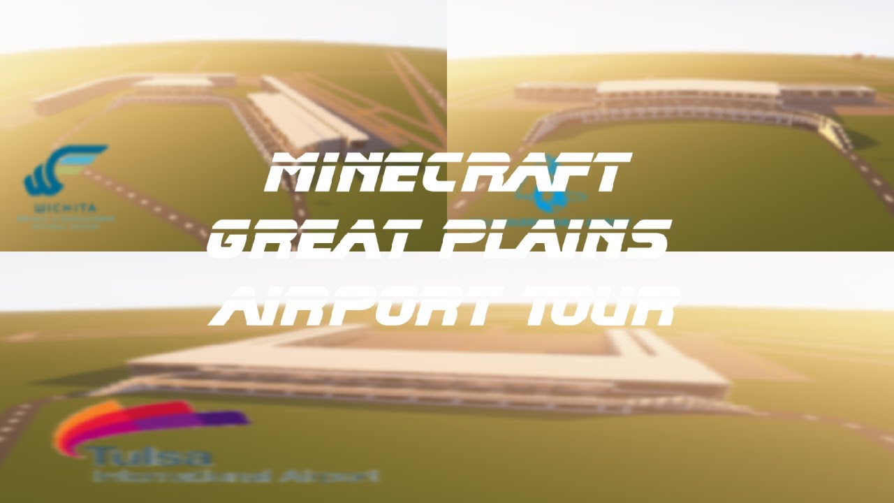 Minecraft Great Plains Airport Tour - YouTube