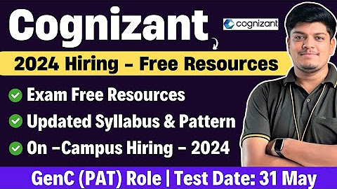 Cognizant 2024 Hiring Free Preparation - YouTube