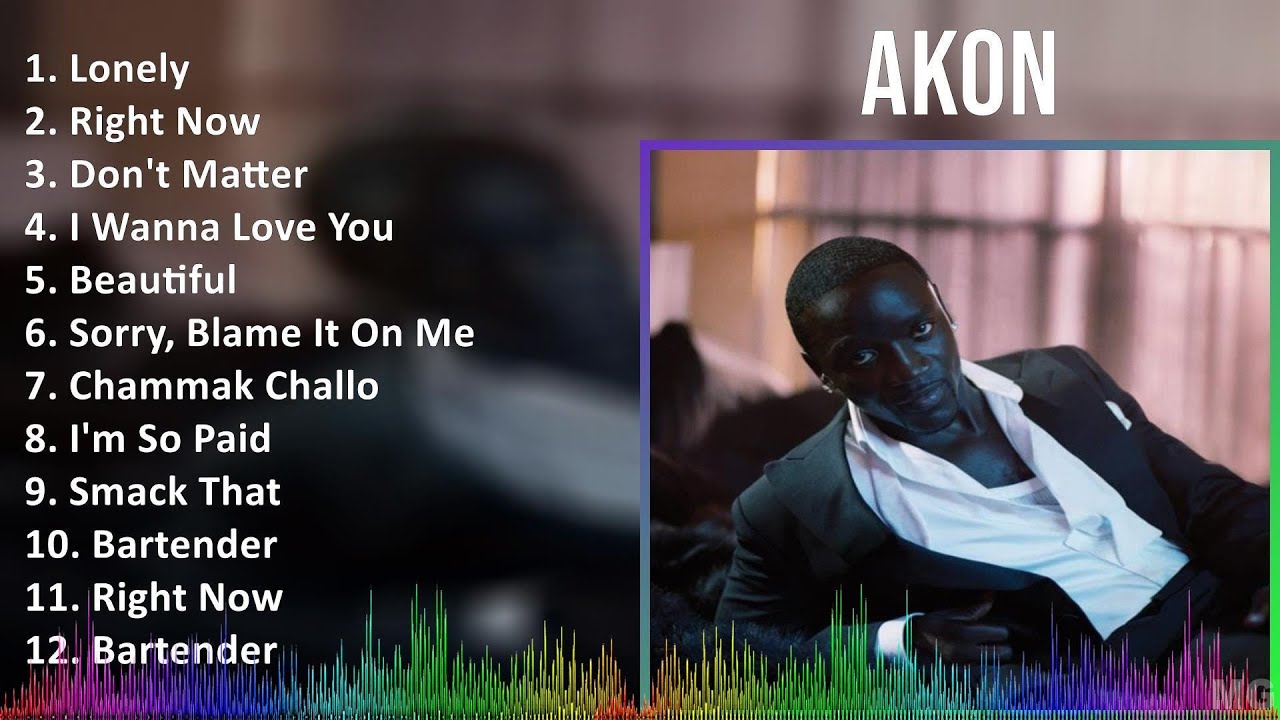 Akon 2024 MIX Best Songs - Lonely, Right Now, Don't Matter, I Wanna ...