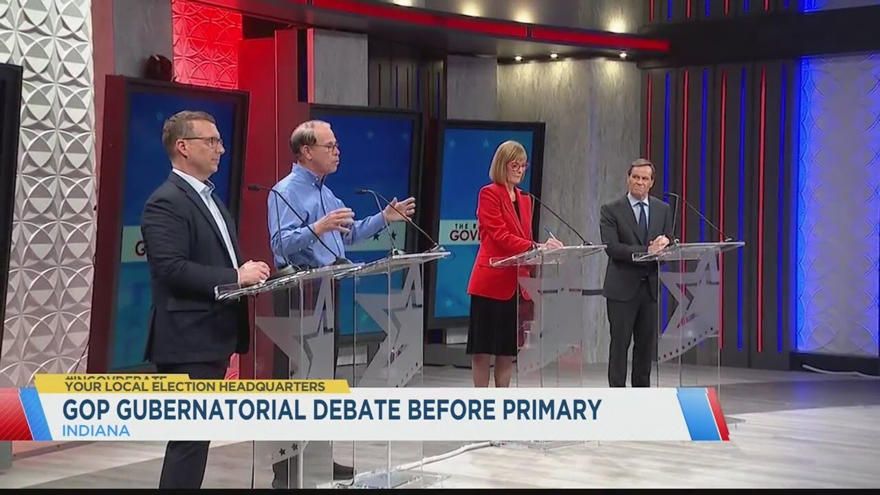Four Indiana GOP gubernatorial candidates meet for first debate ahead ...