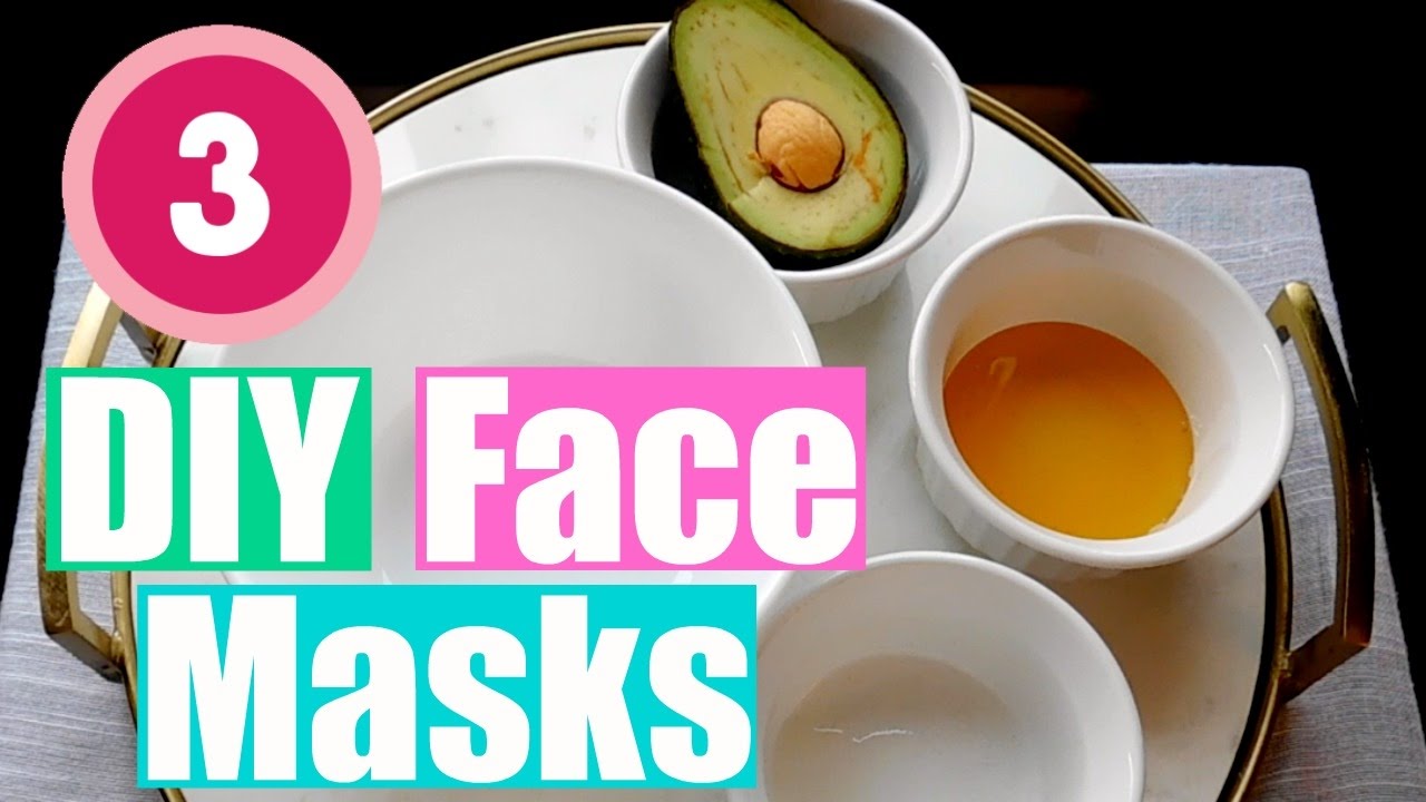 3 DIY Face Masks - YouTube
