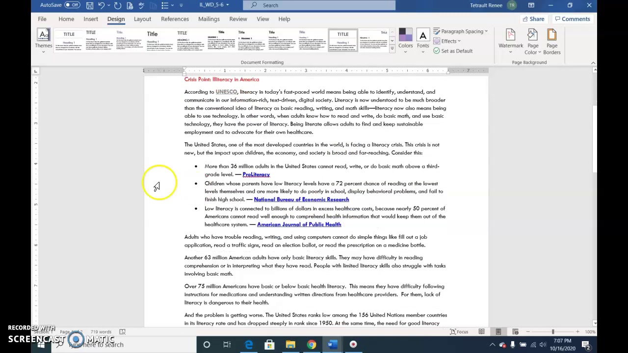 Word Module 5 Independent Challenge 2 - YouTube