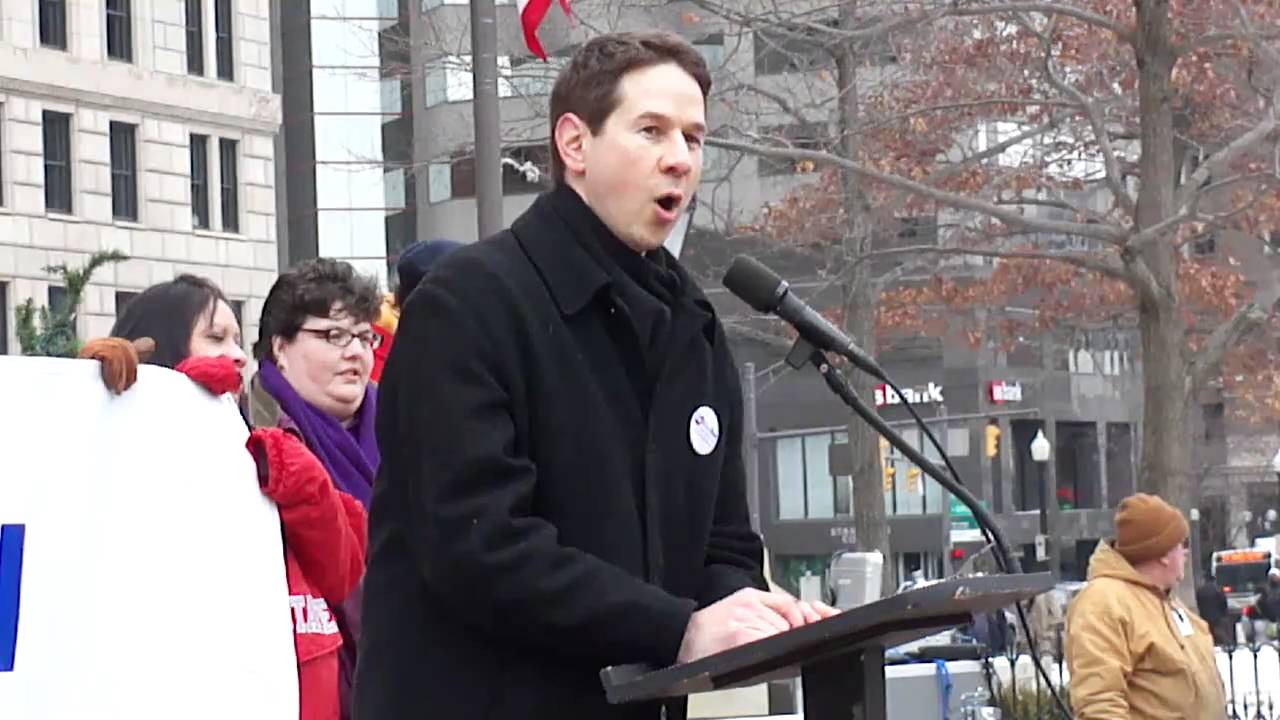 Kirk Noden at the One Ohio Now Rally at the Ohio State House 1/14/2011 ...