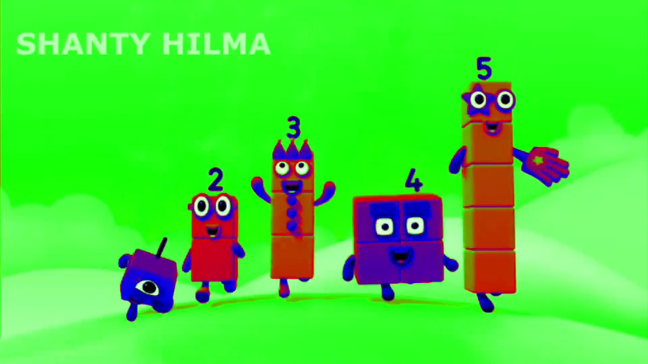 Numberblocks Theme Song ~ Remixs Effects Saturation Green ️ ️ - YouTube
