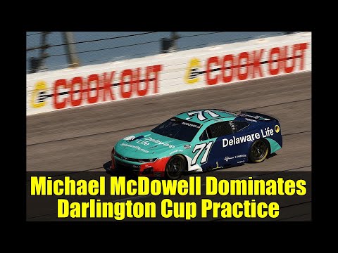 Michael McDowell Dominates Darlington Cup Practice