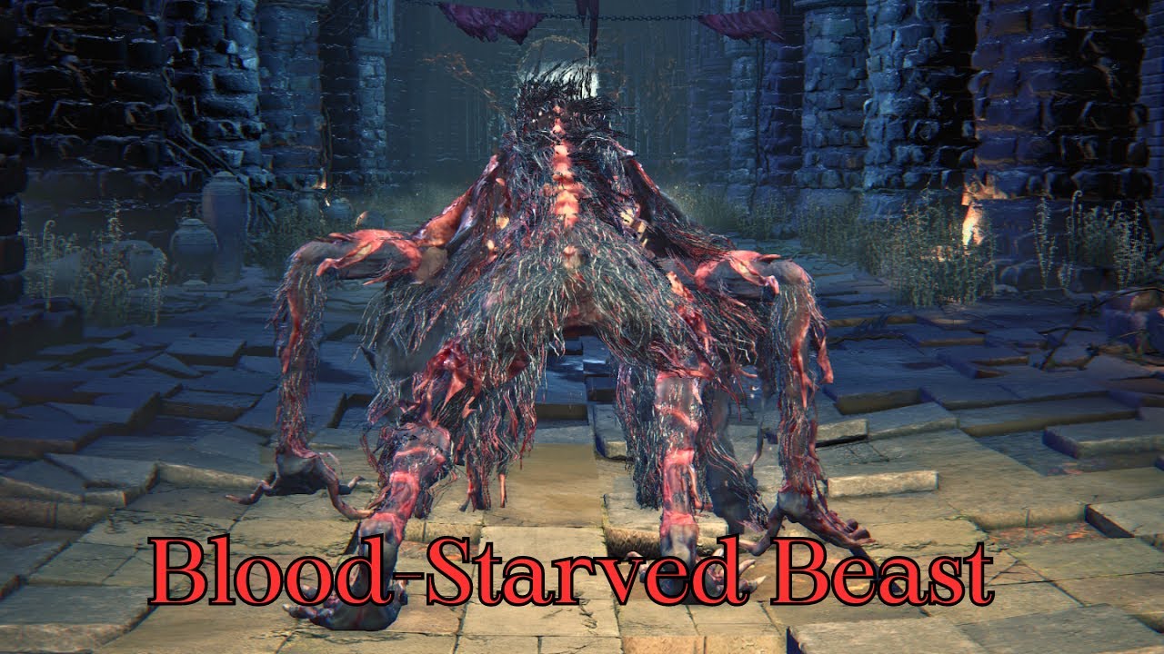 Blood-Starved Beast (optional boss) Bloodborne - YouTube