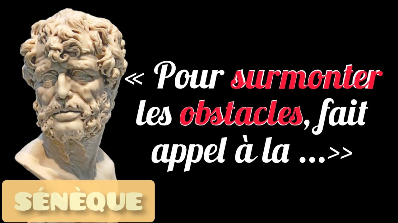 Citations Stoïciennes de SÉNÈQUE Inspirantes || Pour une Vie Épanouie ...