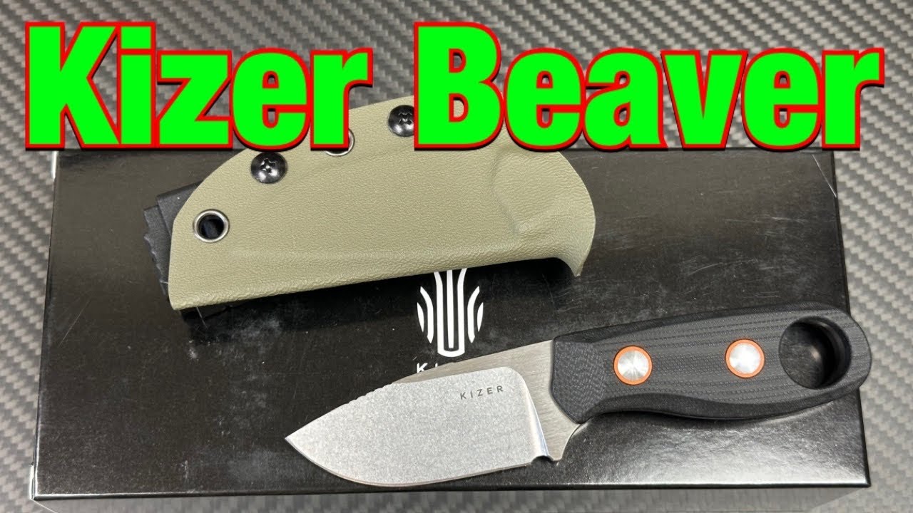 Kizer Beaver fixed blade knife ! - YouTube