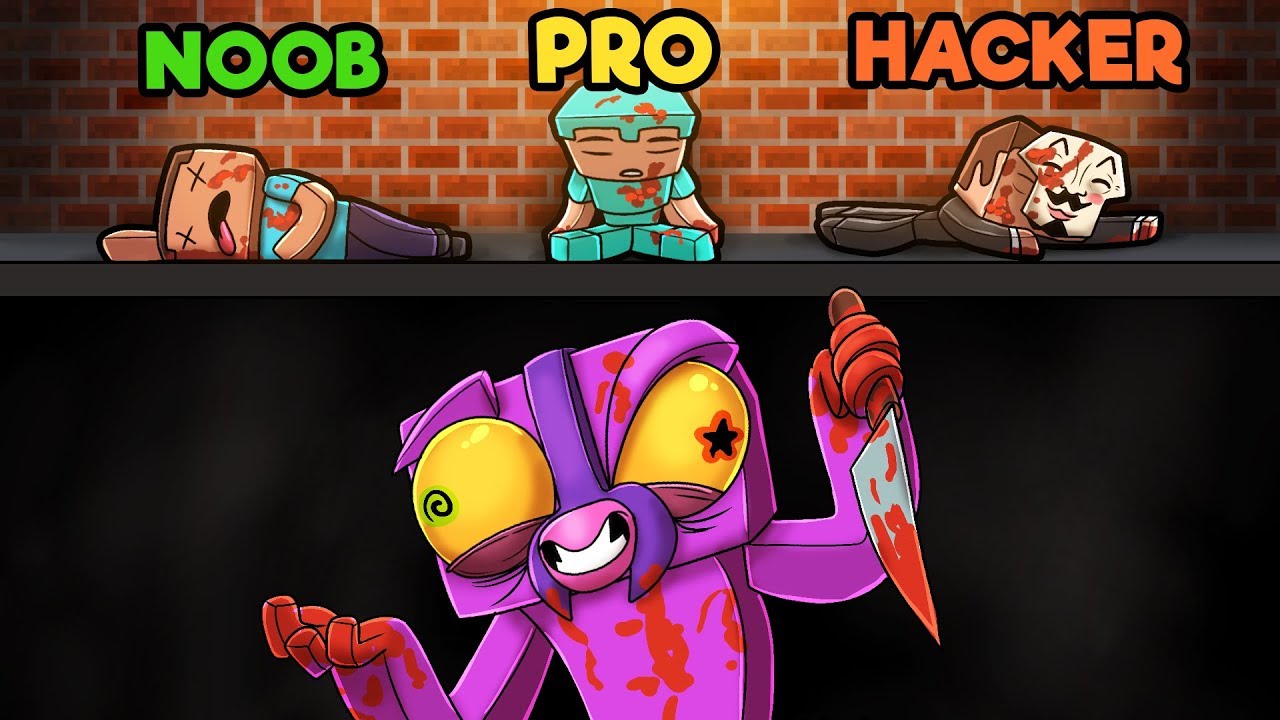 Minecraft - PSYCHO KRAKEN KILLED THE NOOB, PRO AND HACKER! - YouTube