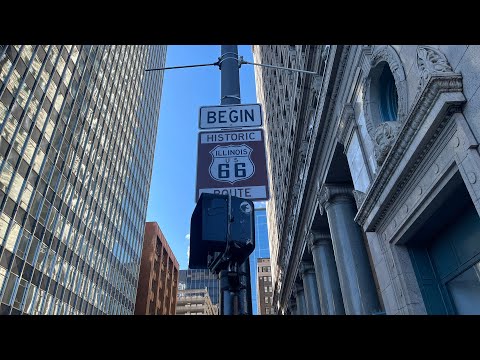 Historic Route 66 - Part 1 | Chicago to Fenton, MO | Complete Scenic Drive Ambience | Zen | 4K