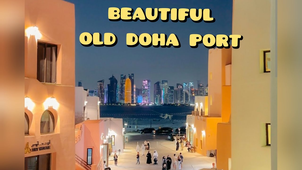 The colorful houses at Old Doha Port in Doha, Qatar - YouTube