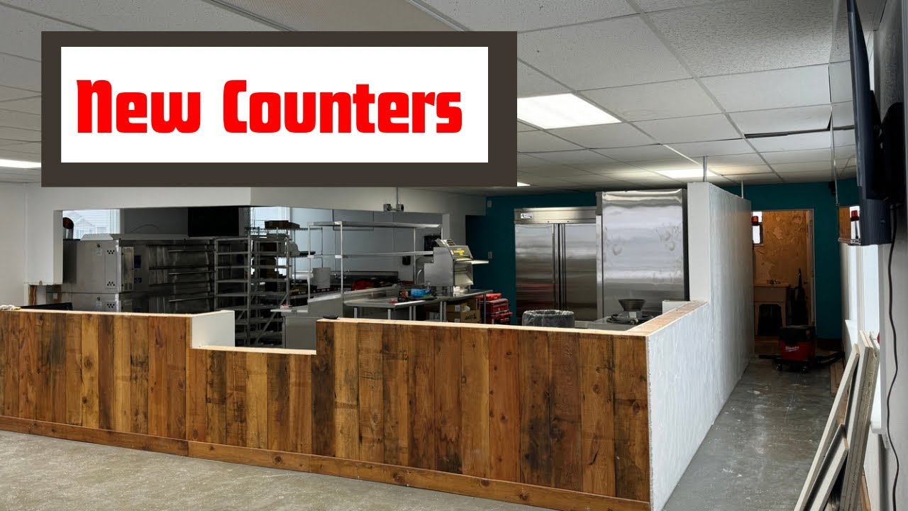 Live Pizzeria Finished Kitchen Reveal / Granite Quartz Counter ...