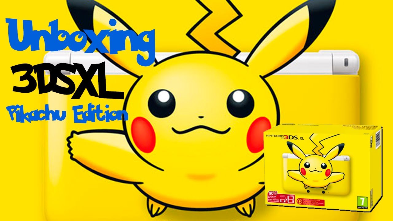 Nintendo 3DS XL Pikachu Edition - Unboxing Animado - YouTube