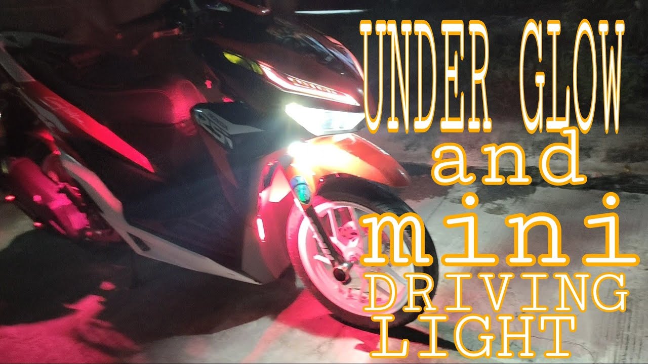 HONDA CLICK 125 under glow and modification - YouTube