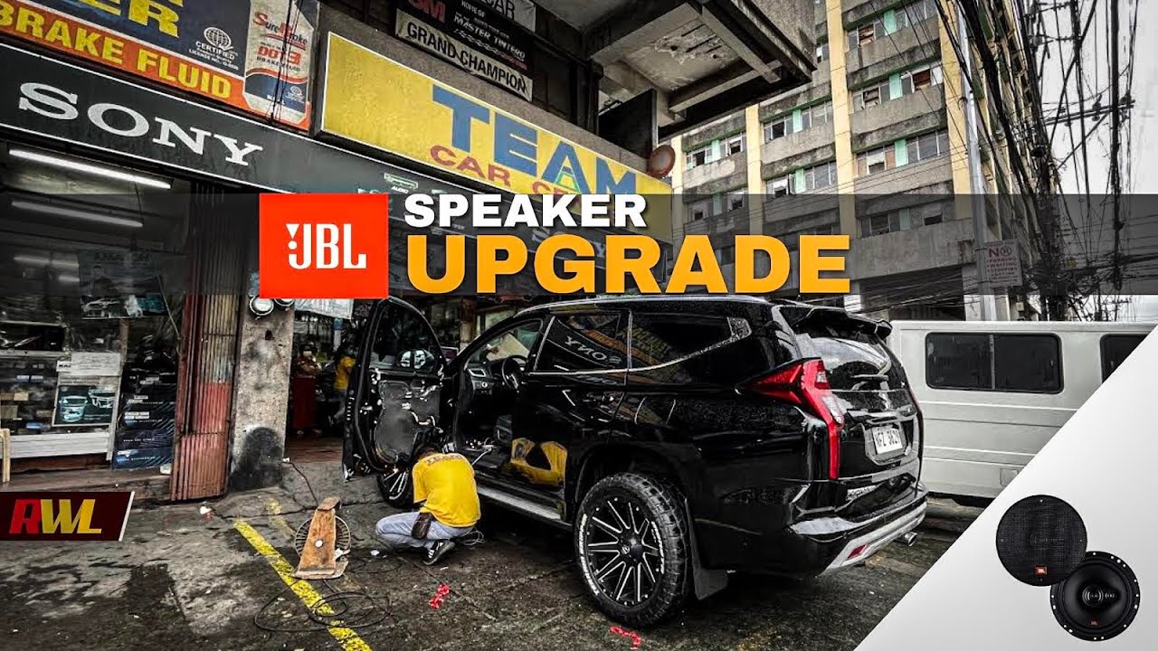 JBL speaker upgrade on the Montero Sport - YouTube