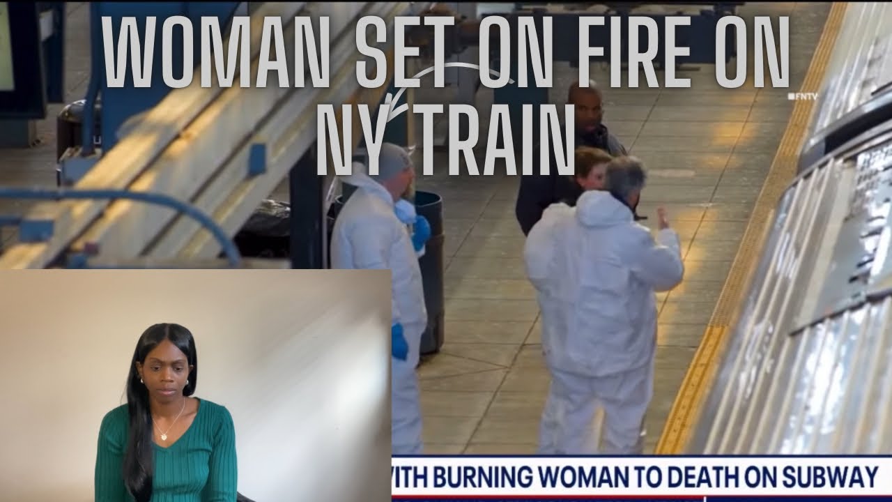 Woman set on fire on New York train - YouTube