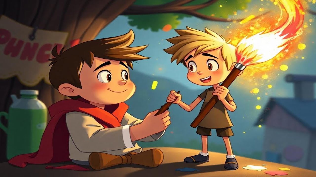 Max and the Magical Paintbrush | Kids Story - YouTube