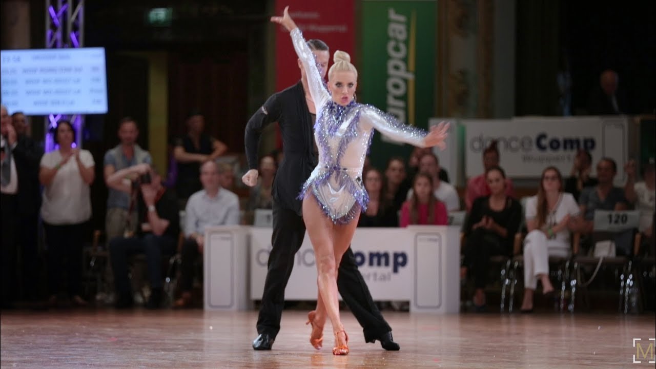 Artur Balandin - Anna Salita, GER | danceComp 2019 Wuppertal - WDSF WO LAT - solo Chacha - YouTube