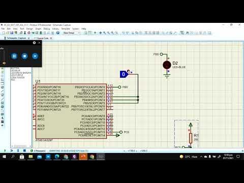 Proteus Simulation of all Chapter 7 Examples from book AVR Programming in C using AVR328P - YouTube