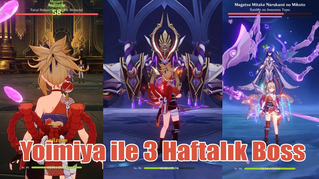 3 Weekly Boss With Yoimiya Genshin Impact - YouTube