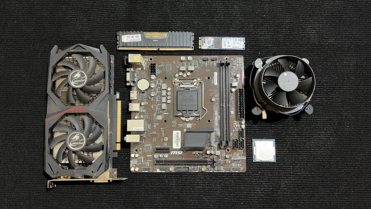 I3 8100 + GTX 1050ti 4GB Gaming PC Build - YouTube