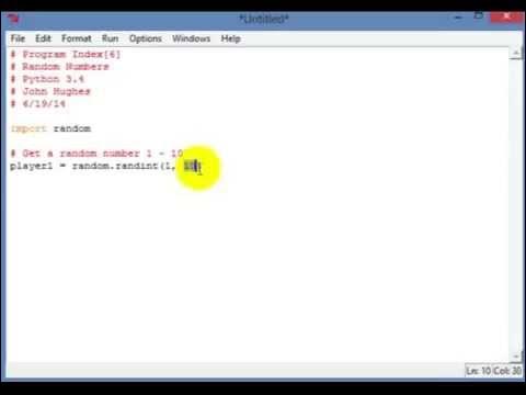 Python 3 Programming Tutorial [8] Random Numbers - YouTube
