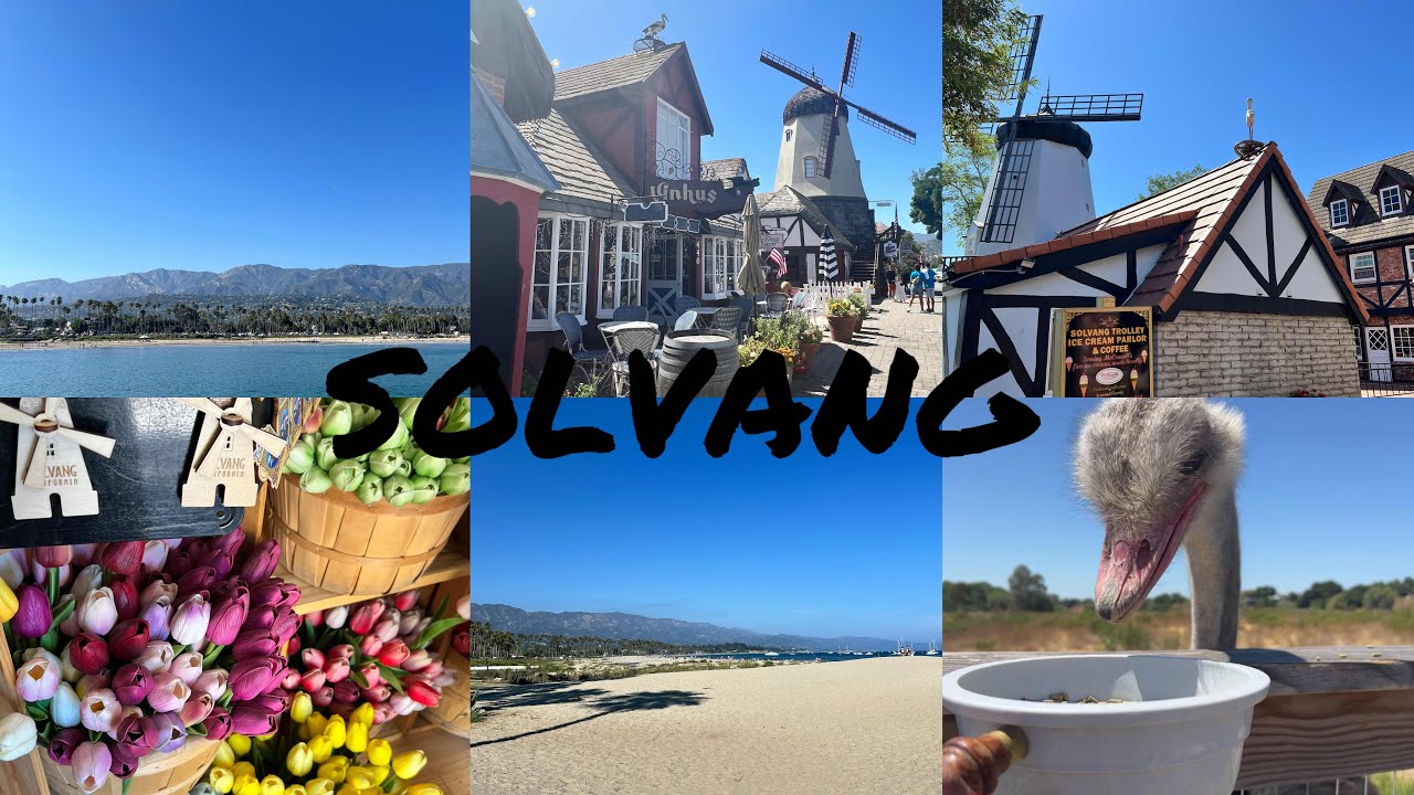 Solvang mini vlog (Ostrich Land & Santa Barbara) - YouTube
