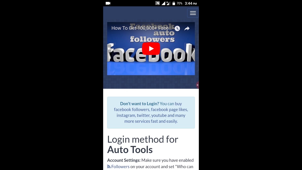 How to Increase Facebook Followers | Auto followers on Facebook 2018 ...