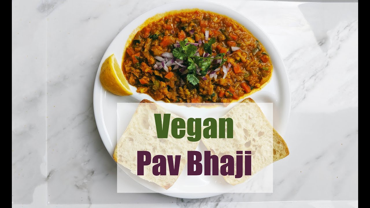 Pav Bhaji / Cauliflower Curry & Bread Recipe / Indian Street Food ...